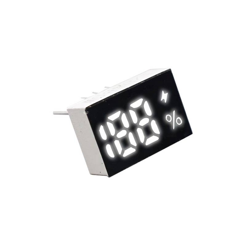 188 White 7 Segment LED Display for Power Charging, 5Pin, 12mm*8mm*4mm ...