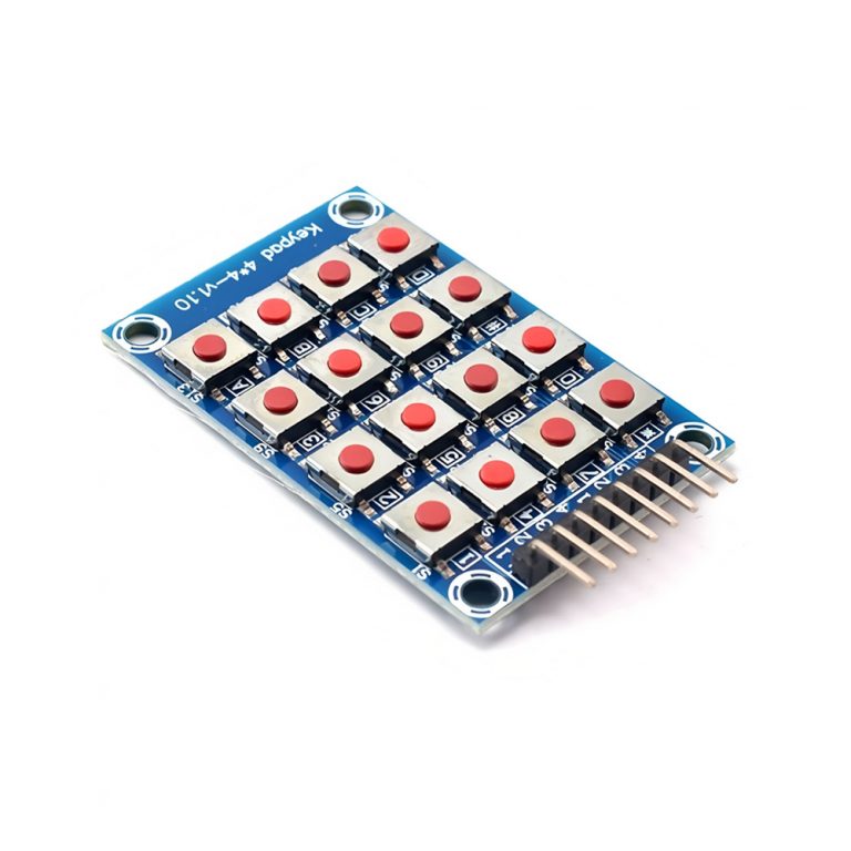 4×4 Matrix 16 Push Buttons Keypad Module – ADMA Electronics