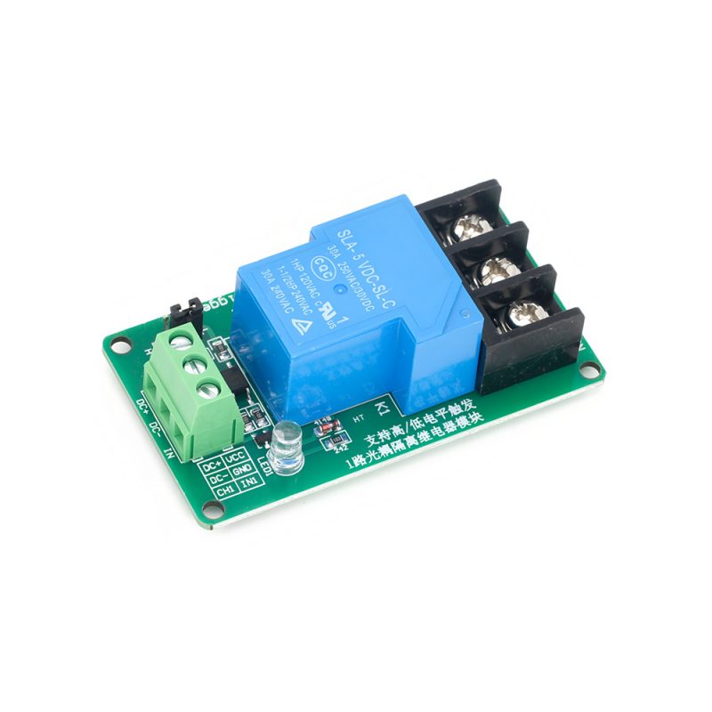 5V 30A 1 Channel Relay Module with Optocoupler, Support High-Level or ...