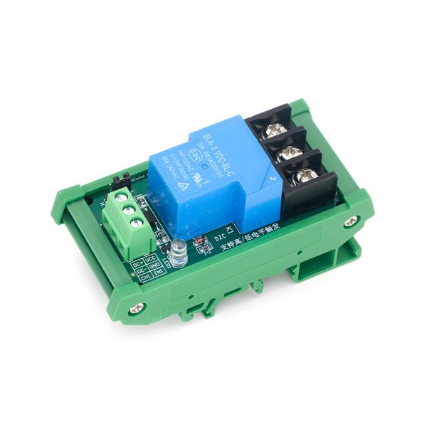 5V 30A 1 Channel Relay Module with Optocoupler & Rail Housing, Support ...