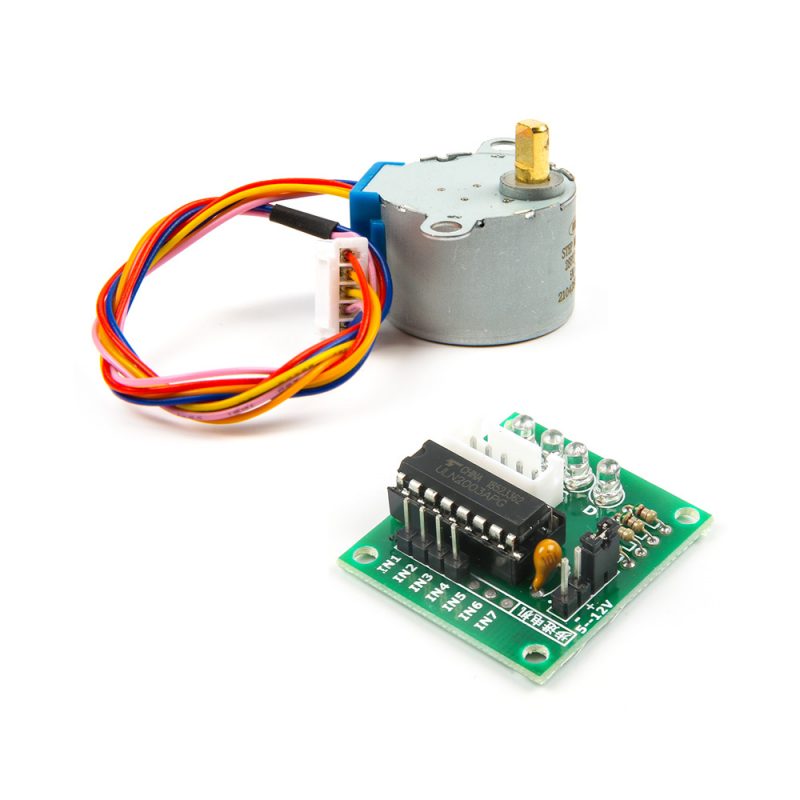 ULN2003 Motor Driver Module, Green Board + 5V Stepper Motor – ADMA ...