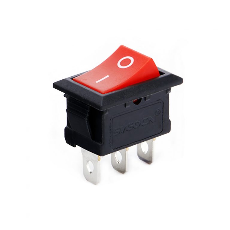 KCD1 On-Off Rocker Switch, Snap-in, 3 Pin, 250V/6A, 21x15mm, Red – ADMA ...